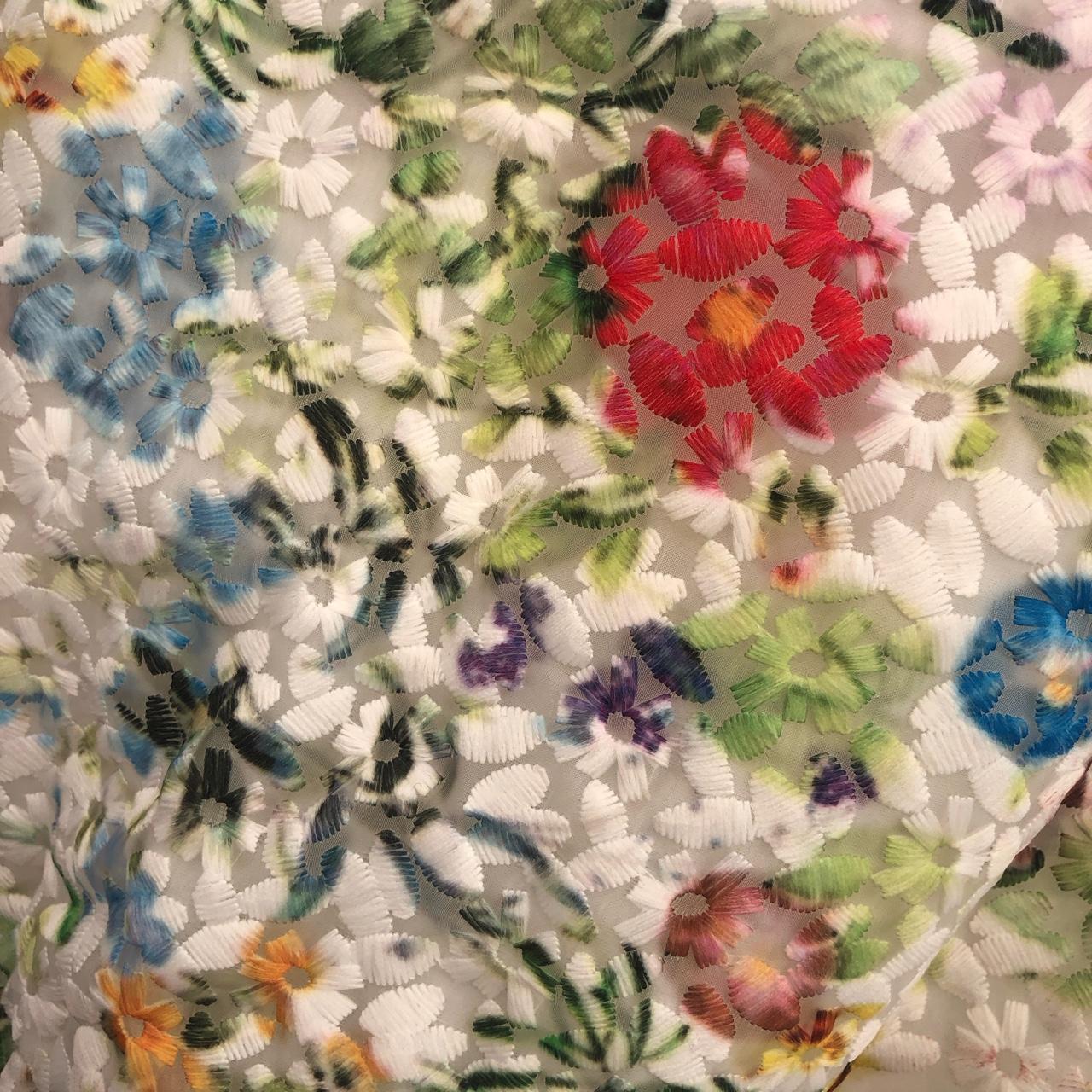 Beautiful John Rocha Girls floral dress with buttons... - Depop