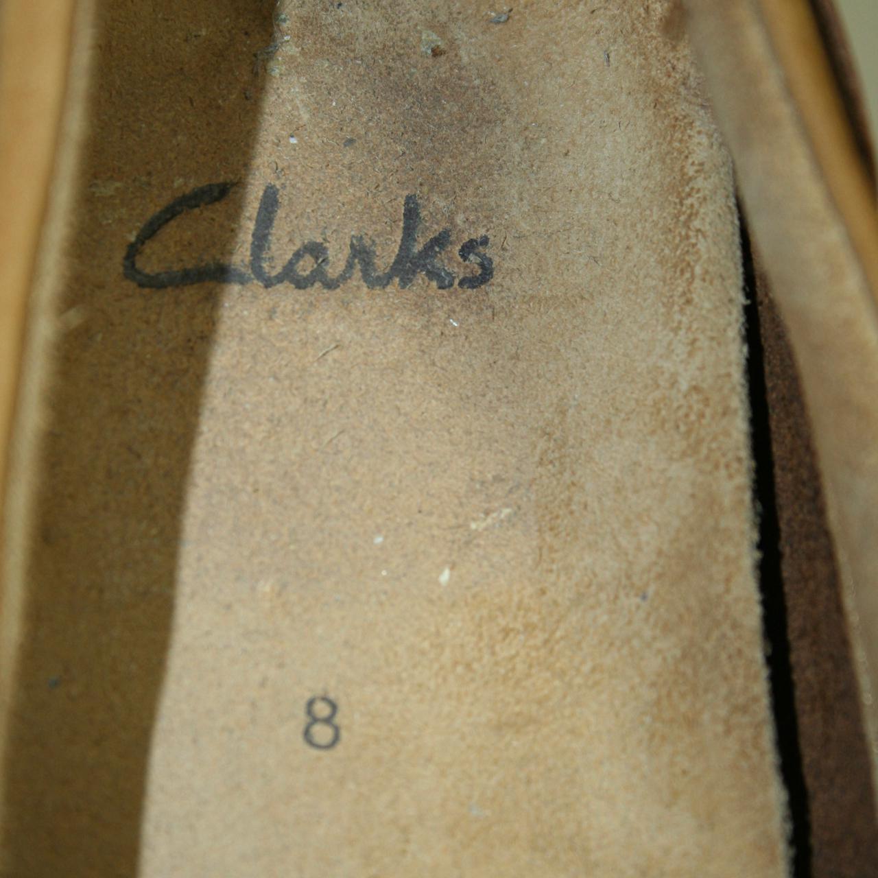 Clarks Tan Leather Nubuck Moccasin Loafer Lace Up... - Depop