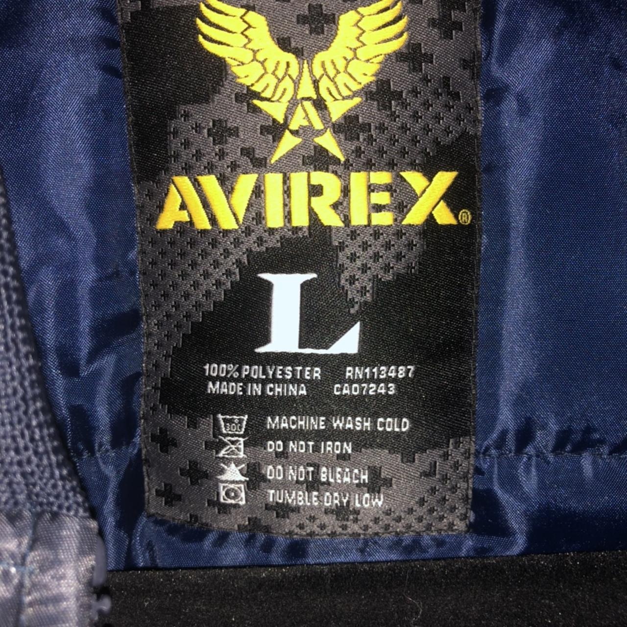 Men’s L AVIREX 75 Navy Bomber Jacket #AVIREX... - Depop