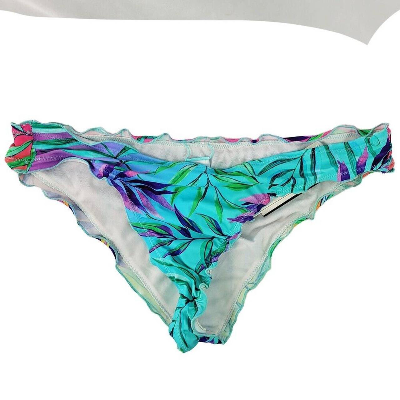 Salt + Cove Juniors' Tropical Punch Printed Ruffled... - Depop