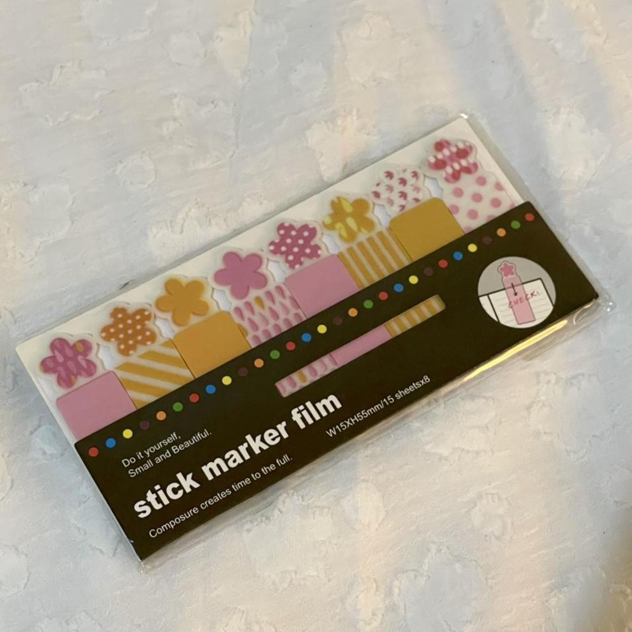 flower sticky notes tabs stickers Note: free... - Depop