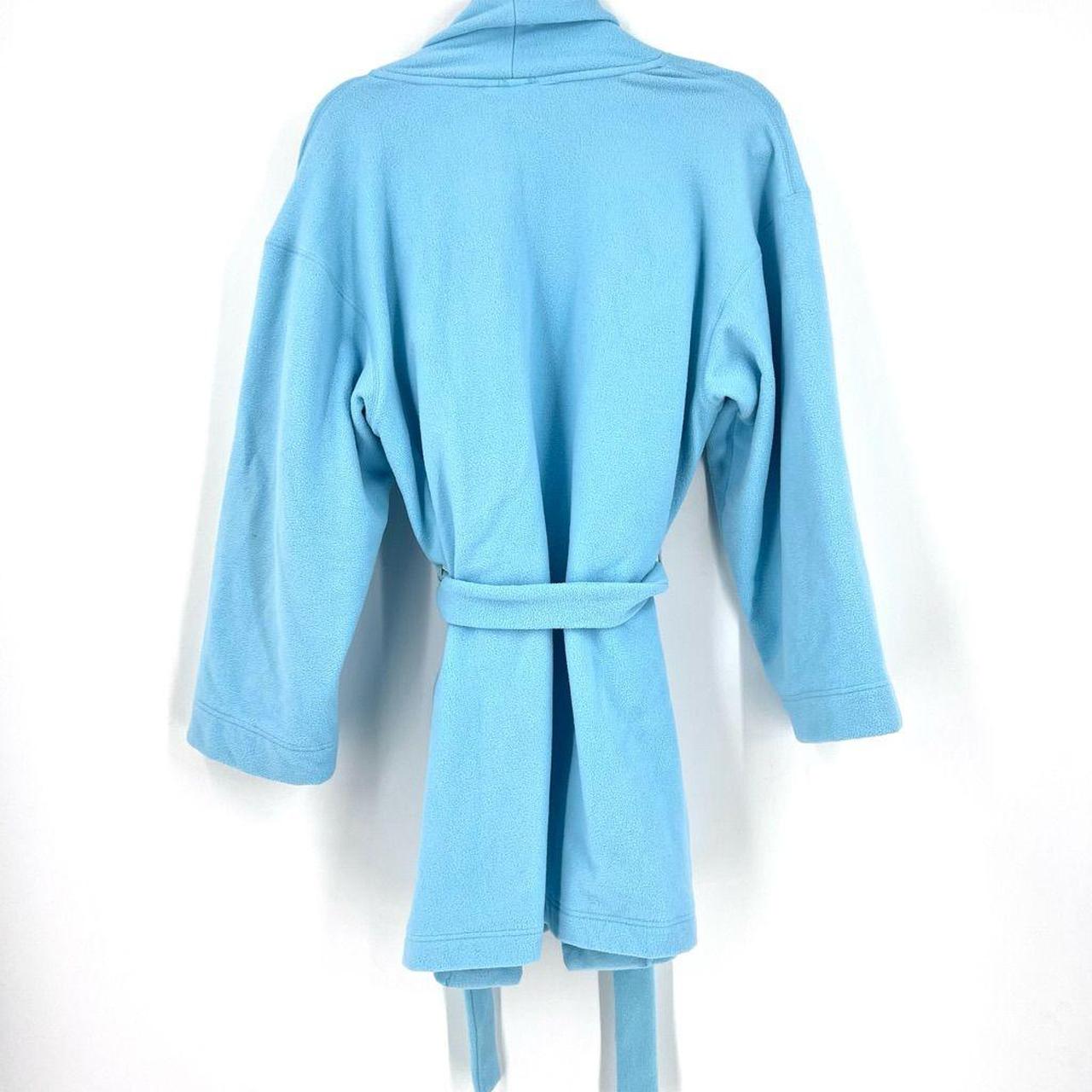 Gap Body Blue Fuzzy Robe Large Great condition... - Depop