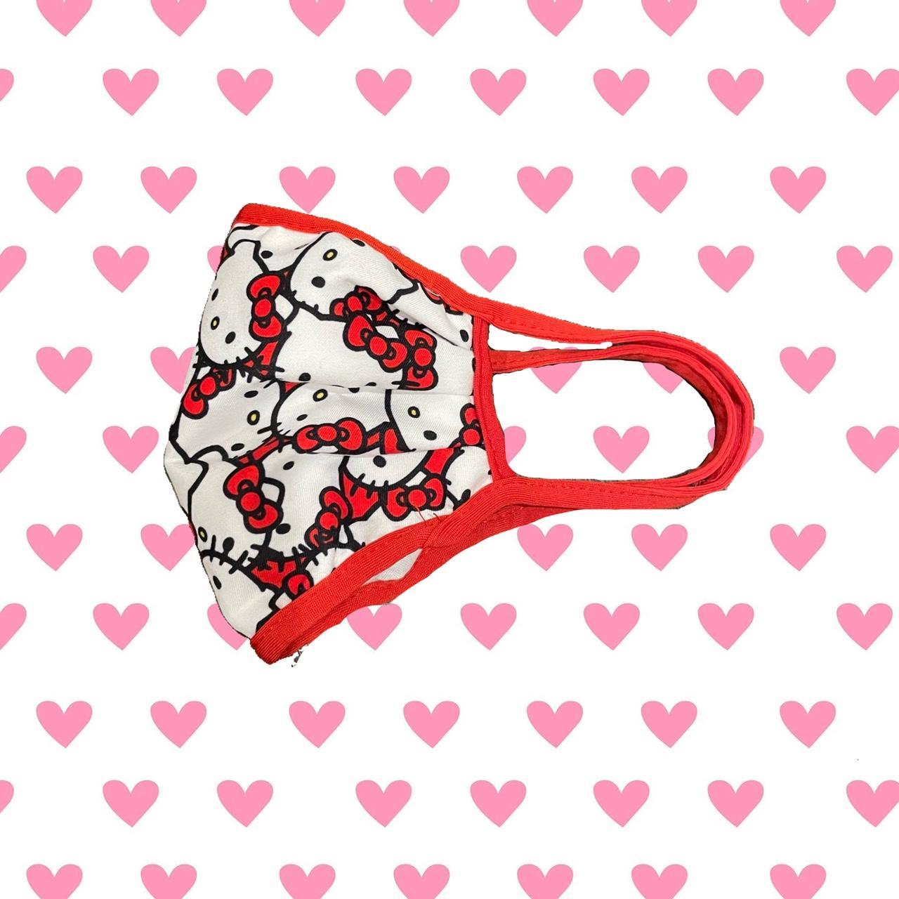 Sanrio Red and White Face-masks | Depop