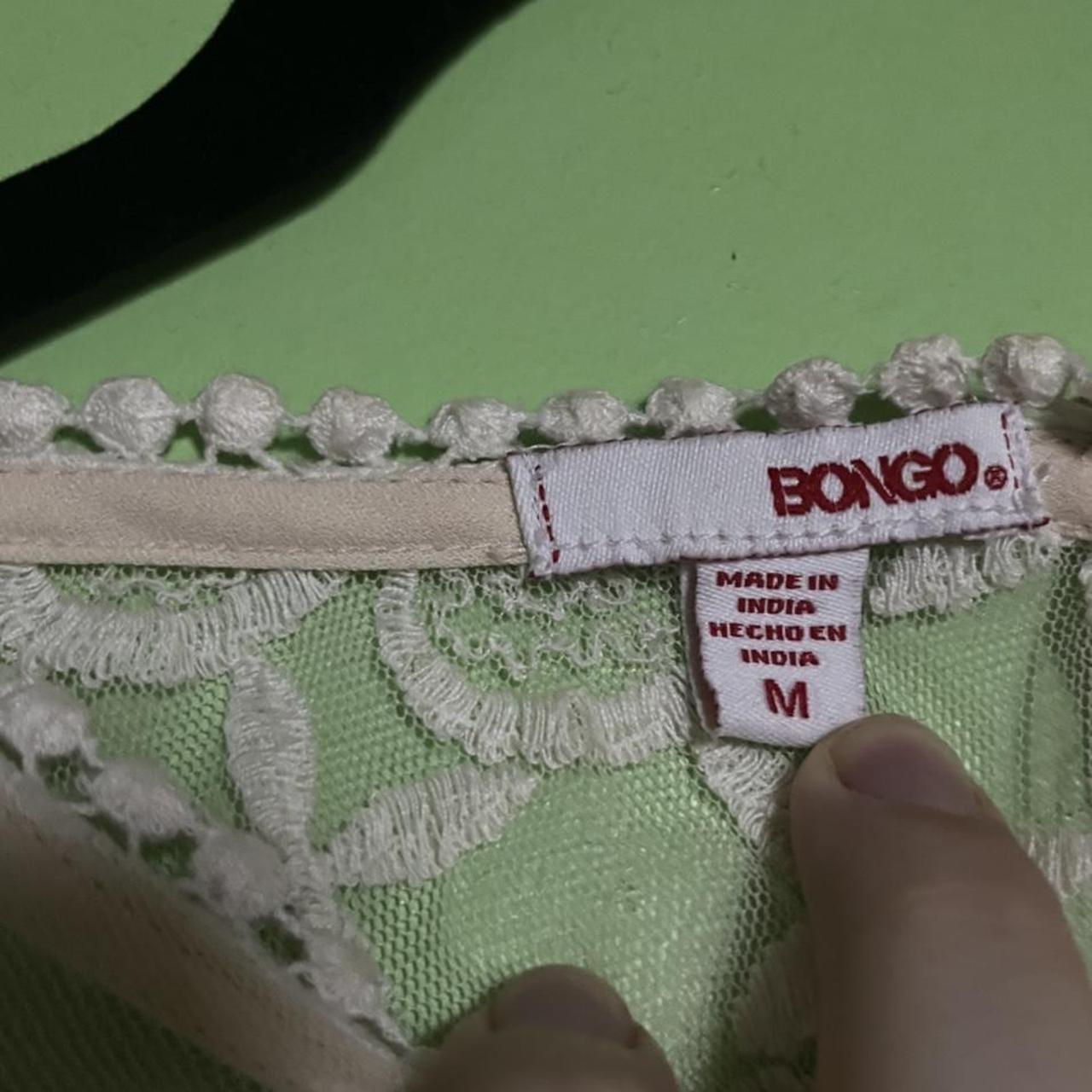 #y2k lovely BONGO brand #lace detailed off white... - Depop