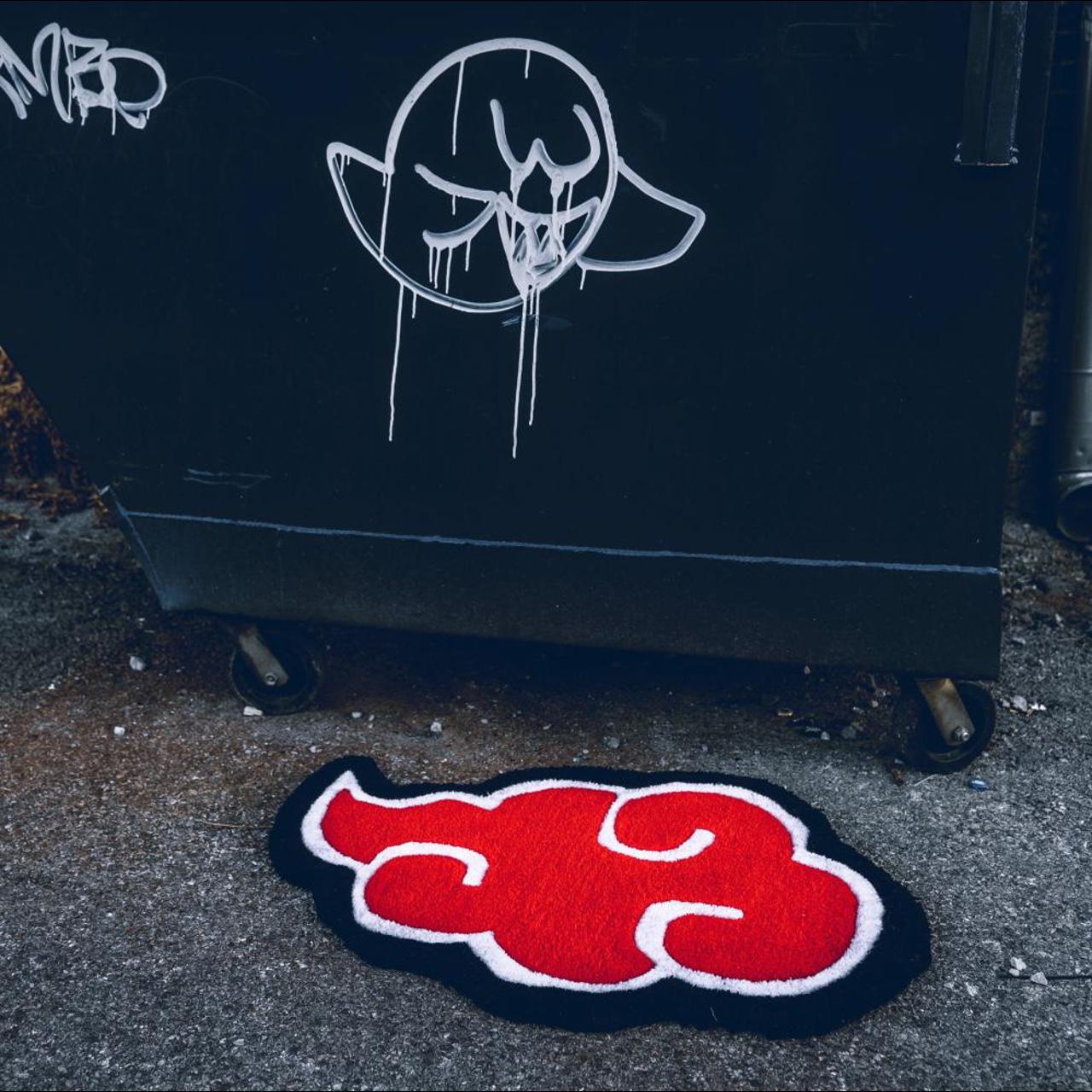 AKATSUKI CLOUD 3ft Handmade Tufted Rug #anime... - Depop