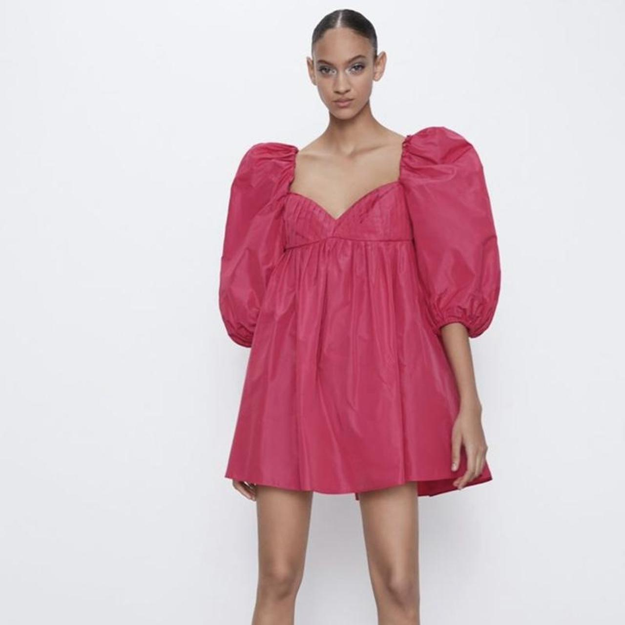 Zara Women's Pink Dress | Depop