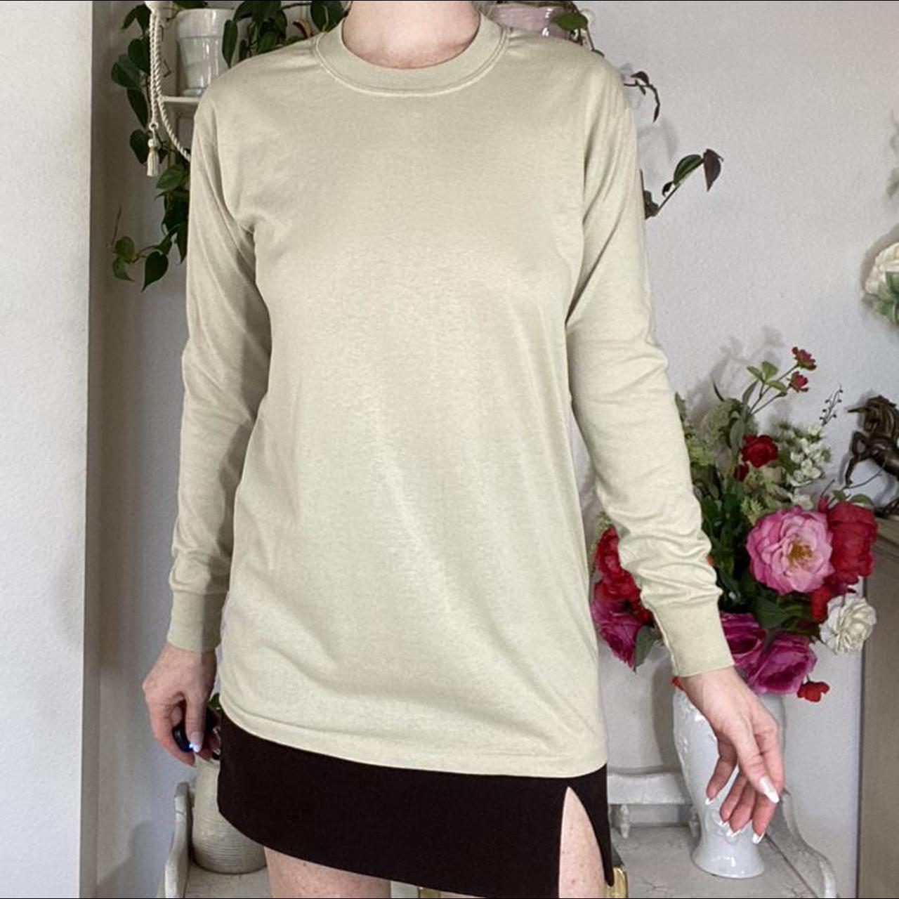 Duke neutral beige lightweight long sleeve T-shirt. ... | Depop