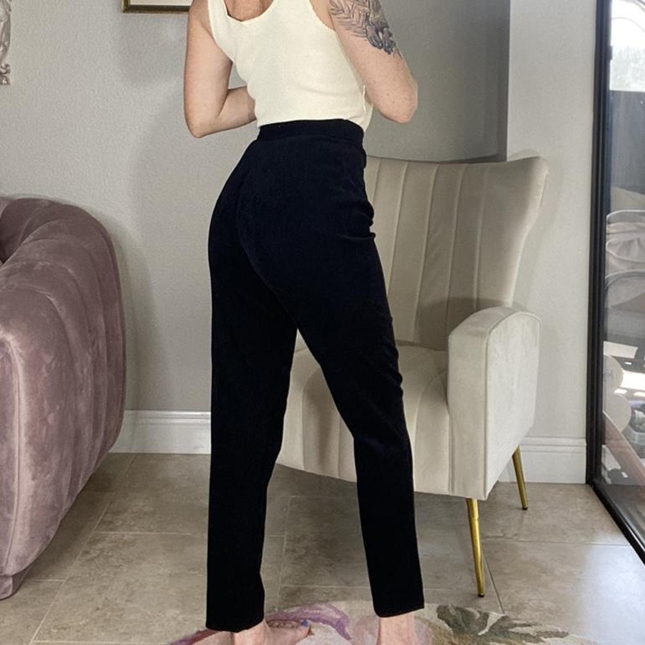 Unbranded Black High Waist Cigarette Pants Featuring Depop