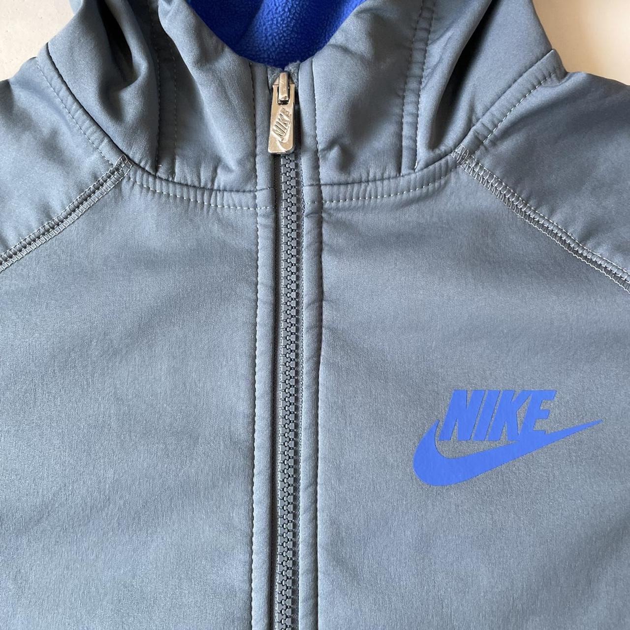 Nike Sportswear Boys Youth Kids Full Zip Blue Jacket... - Depop