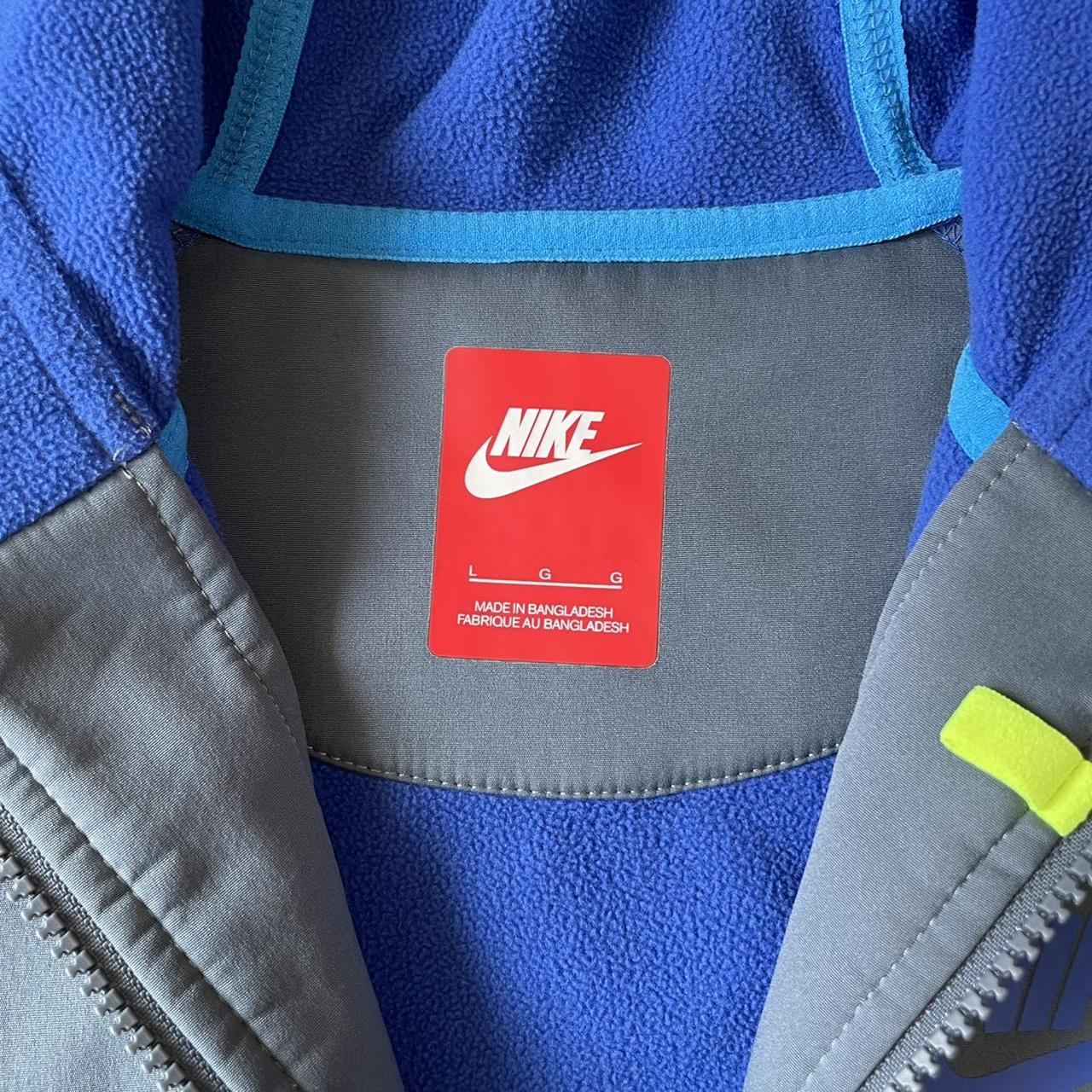 Nike Sportswear Boys Youth Kids Full Zip Blue Jacket... - Depop