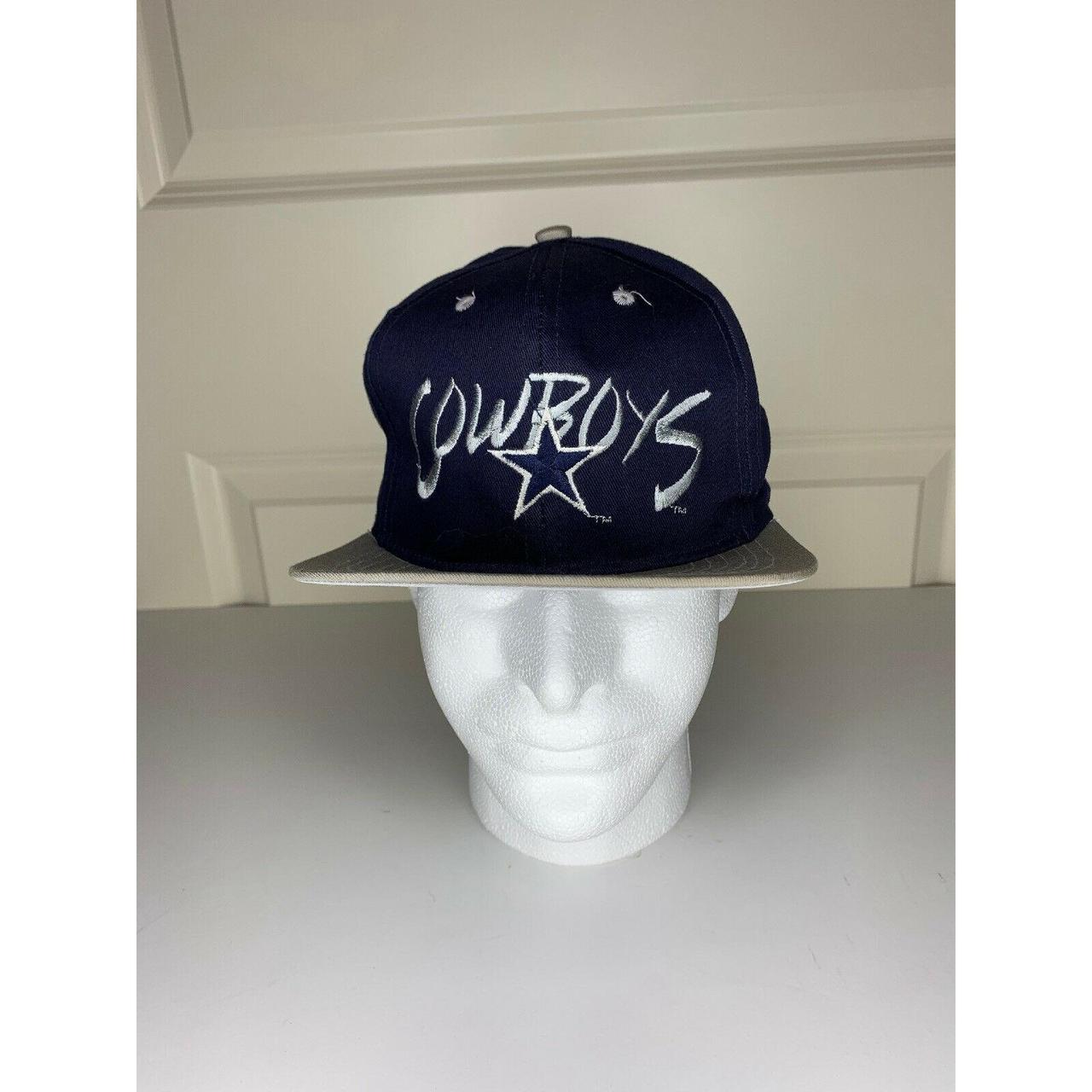 Dallas Cowboys Vintage Snapback Hat Blue NFL... - Depop