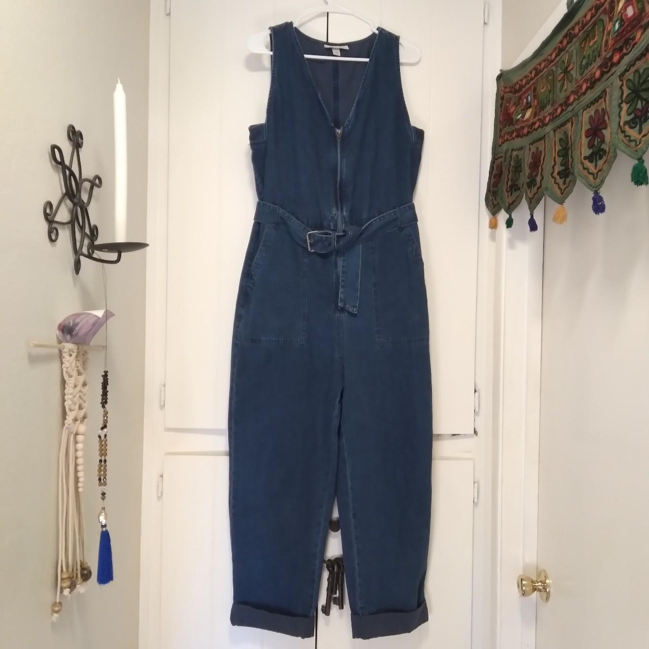 🤠Super cute denim jumper/coveralls never been worn... - Depop