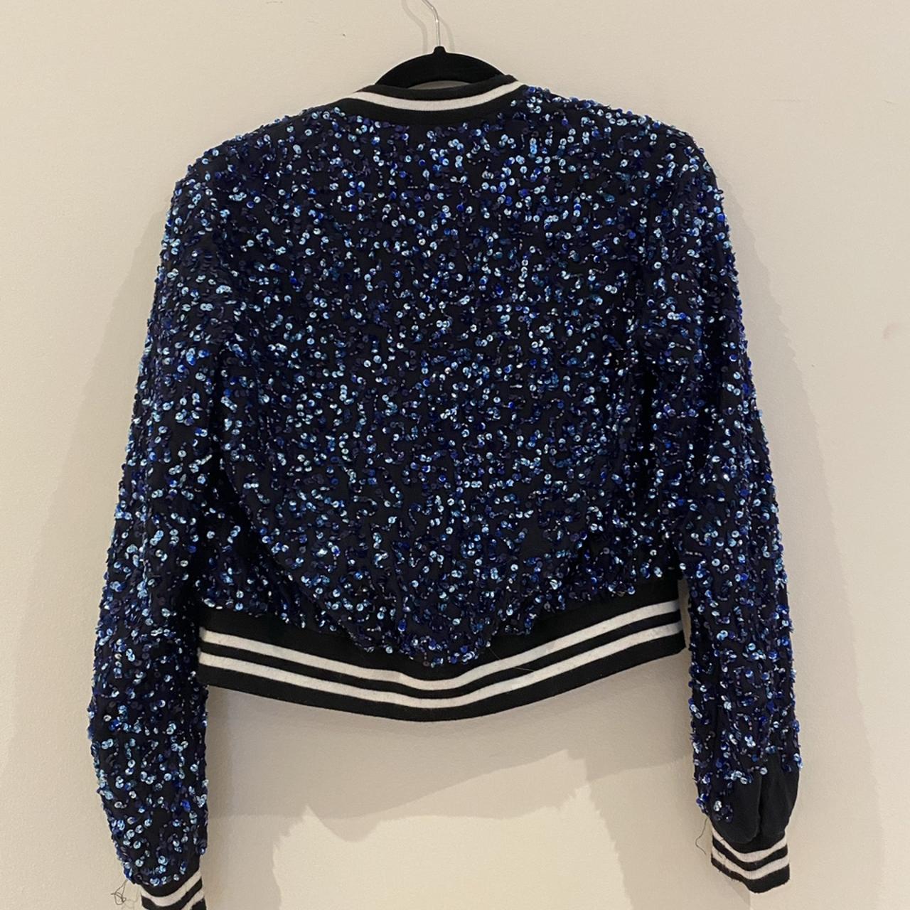 ALICE + OLIVIA sequin #bomber jacket - Depop