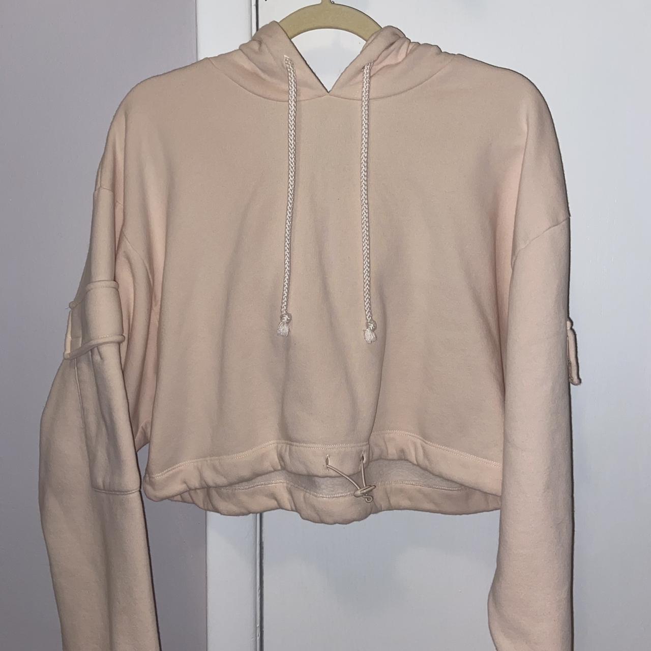 asos collusion cropped cargo hoodie ! size us 4 /... - Depop