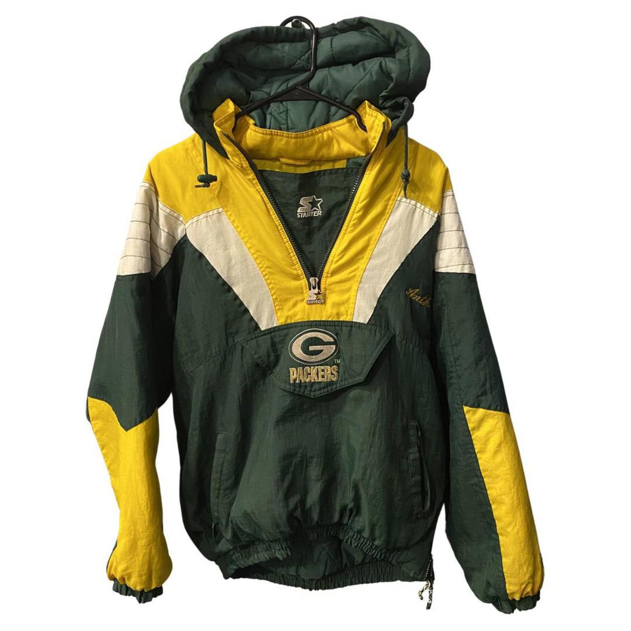 90s Green Bay Packers Starter jacket Youth XL but... - Depop