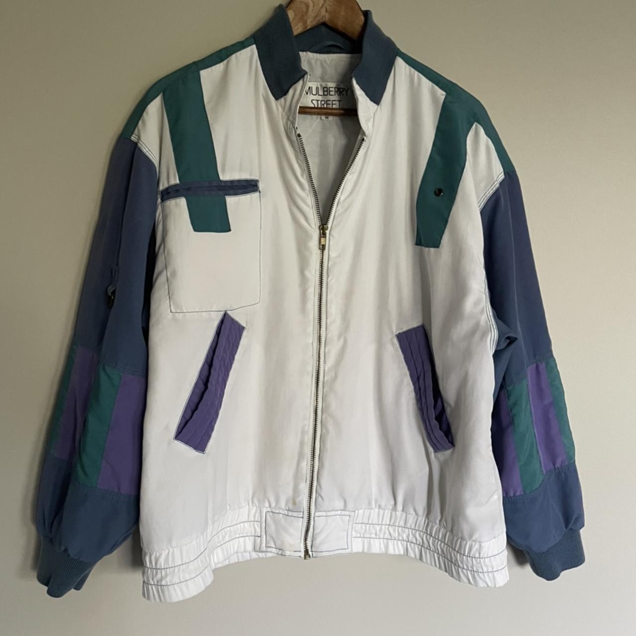 Vintage mulberry street multi colored jacket. Good... - Depop