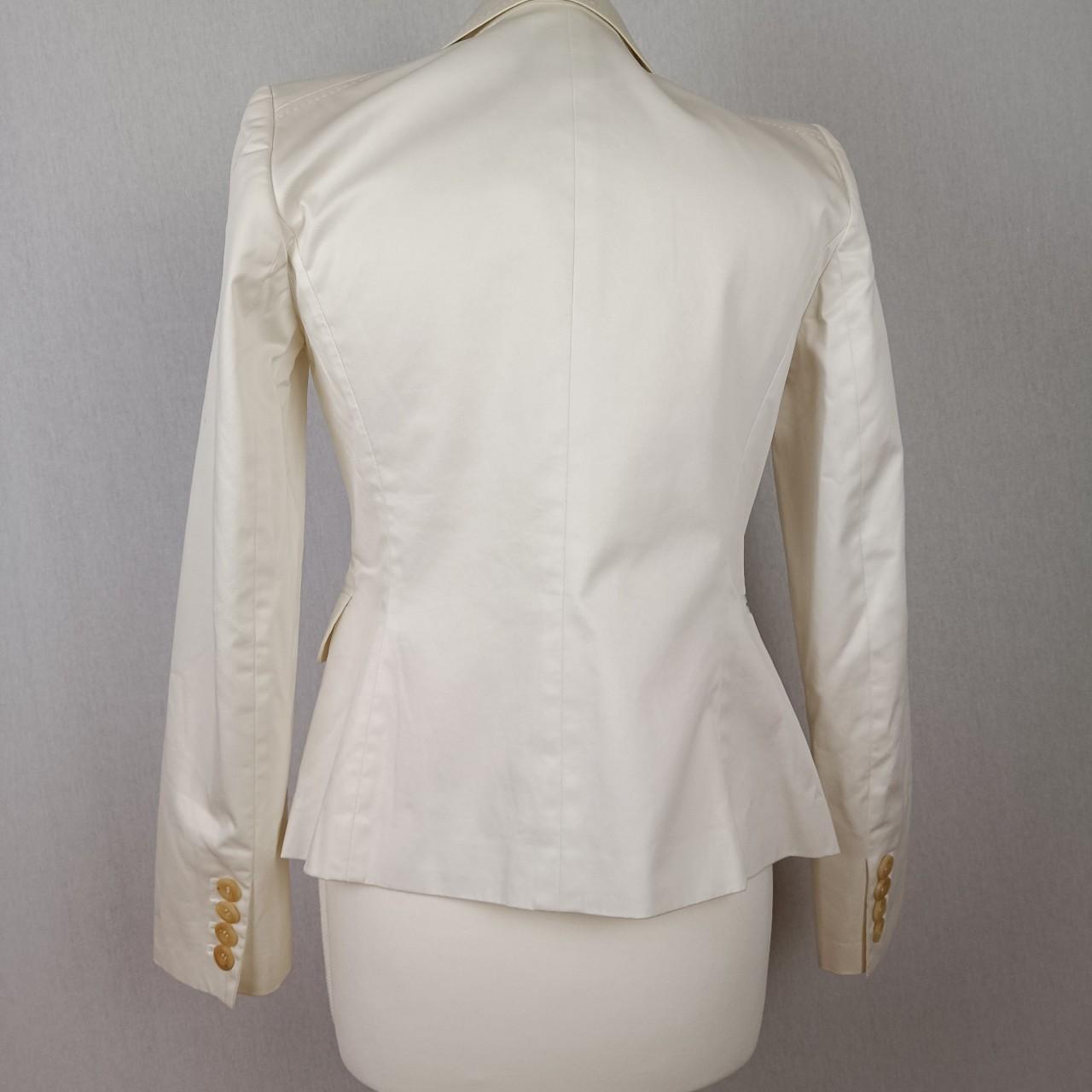 Salvatore Ferragamo Cream Jacket. Ladies. Size EU40.... - Depop