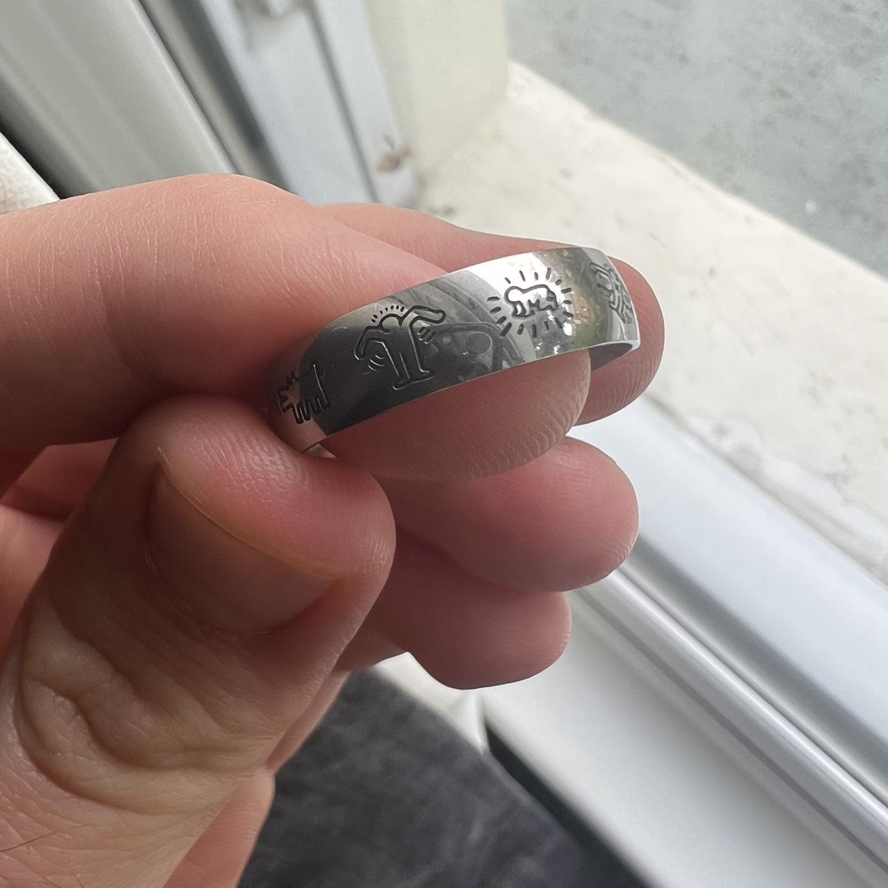 Keith Haring ring US sizes 6, 8, 10, 12 - message... - Depop