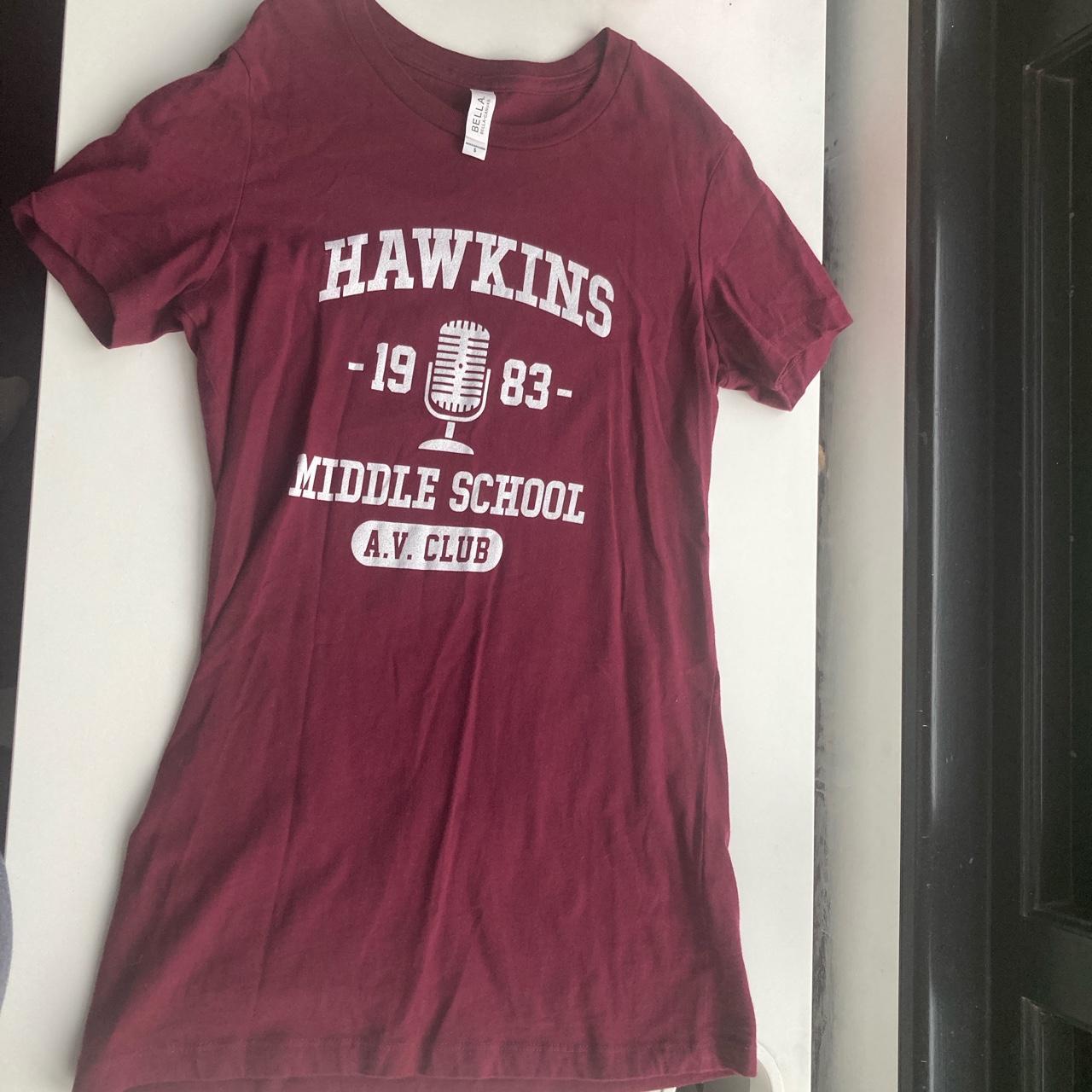 Stranger things merch, Hawkins top/ tee, perfect... - Depop