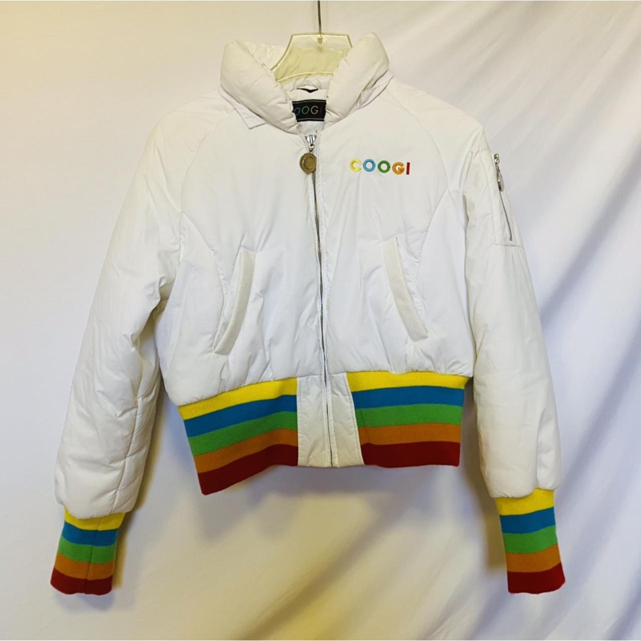 🍭Vintage Multicolor Coogi Puffer Jacket🌈 Gently... - Depop