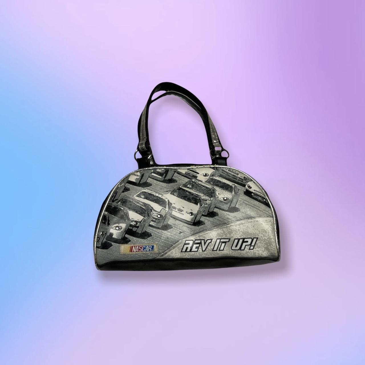 NASCAR Women's Black and Silver Bag | Depop