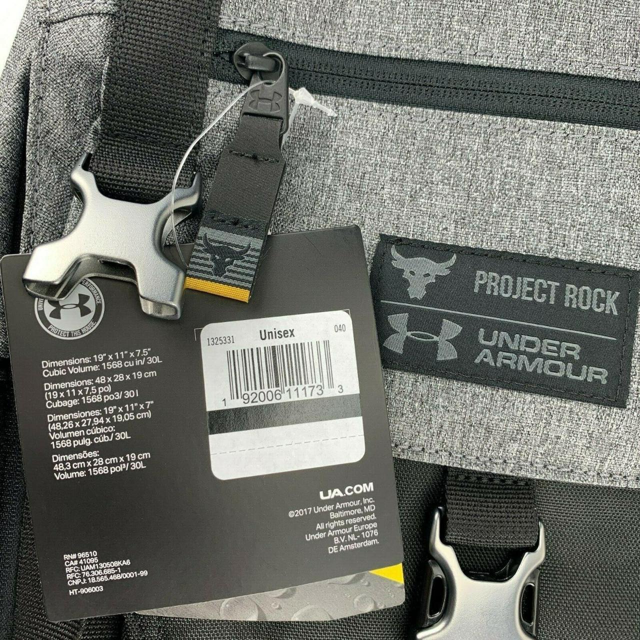 Under Armour Men's Black and Grey Bag | Depop