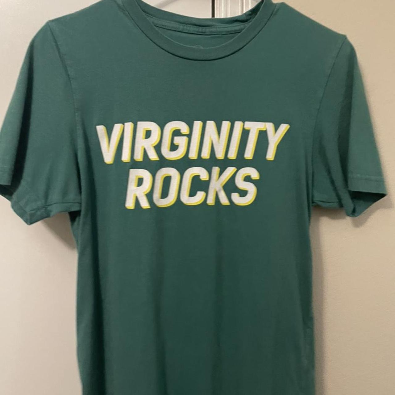 Danny Duncan green virginity rocks shirt size small.... - Depop