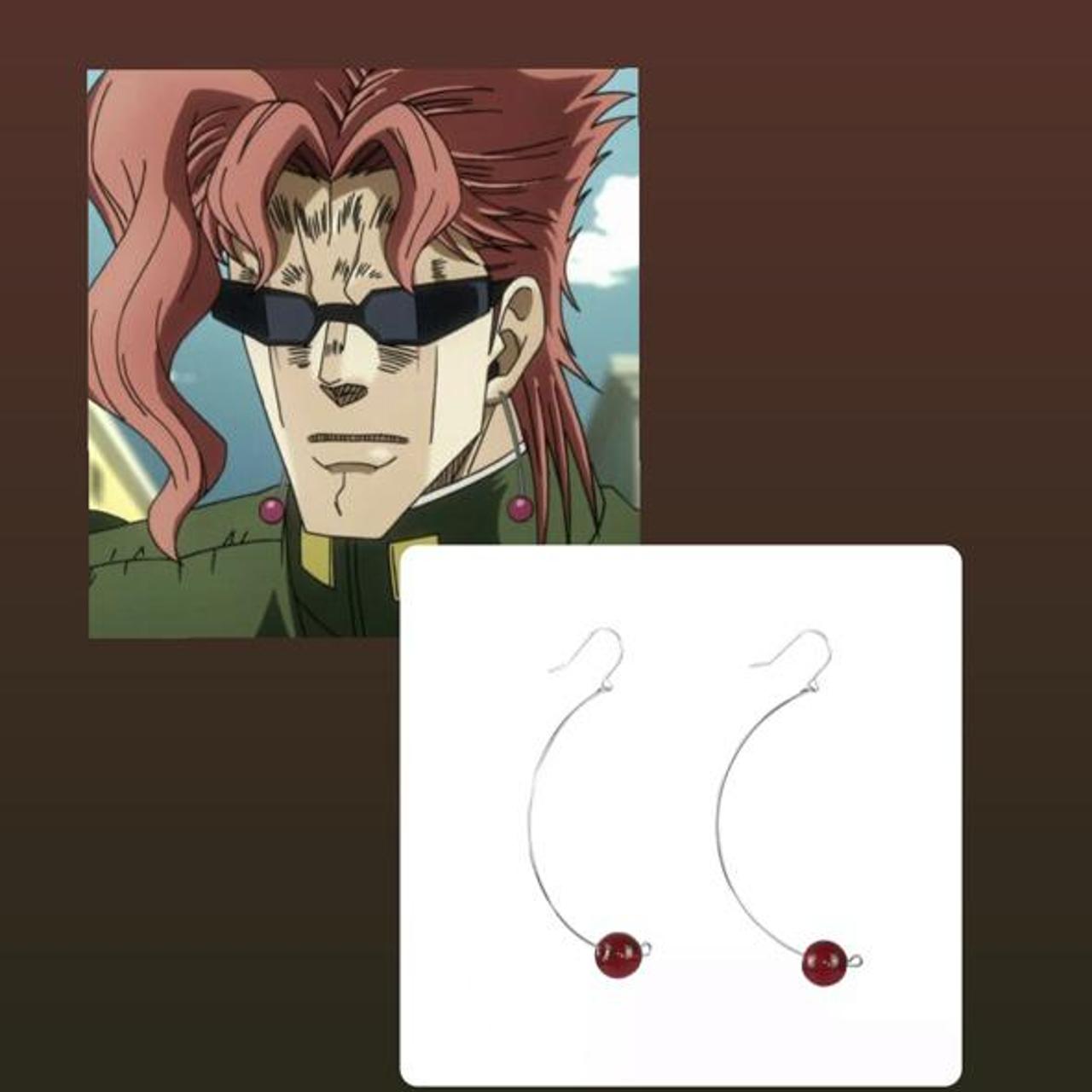 JoJo’s Bizarre Adventure Kakyoin Noriaki Cherry Stud... - Depop