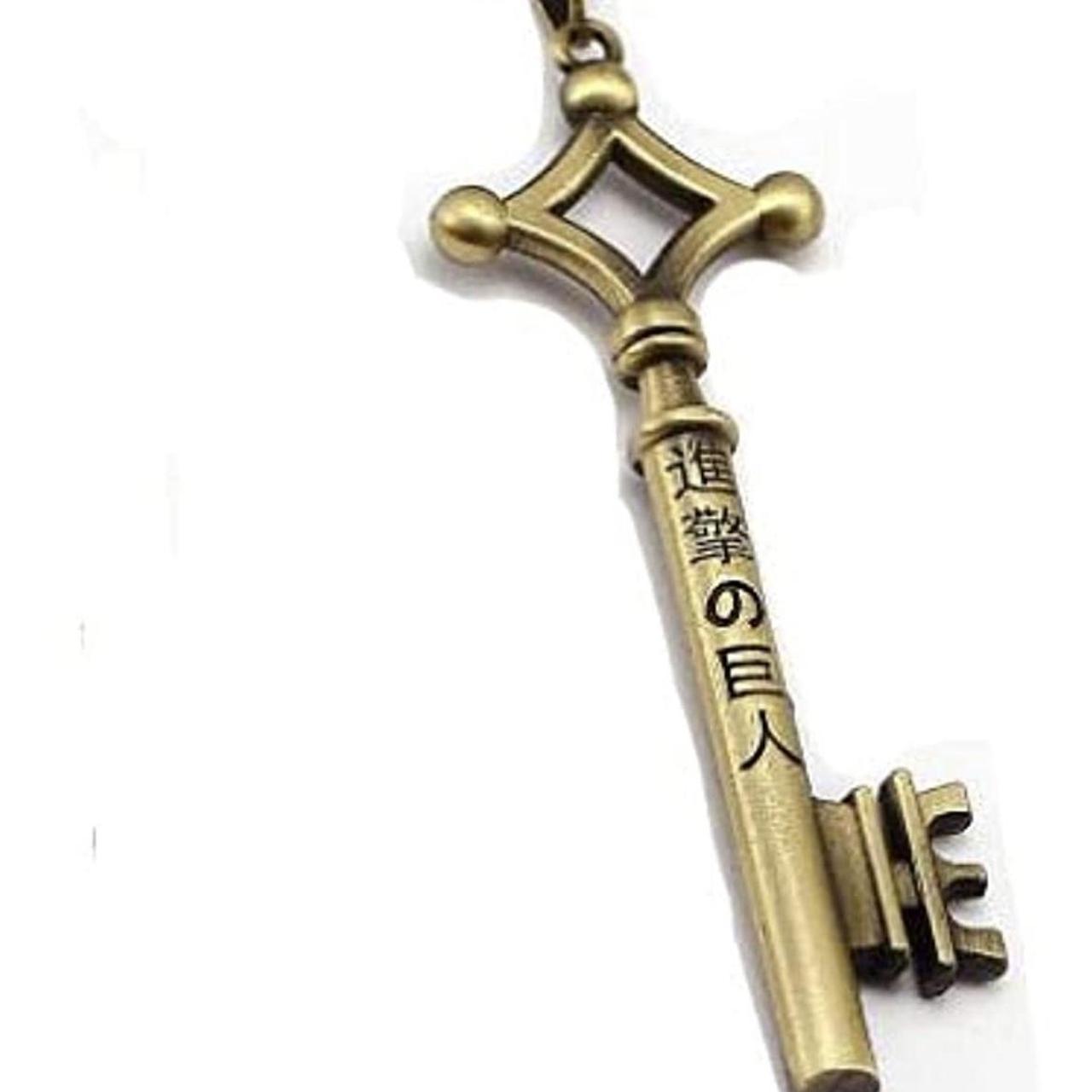 Attack on Titan Eren Yeager Key Alloy Pendant... | Depop