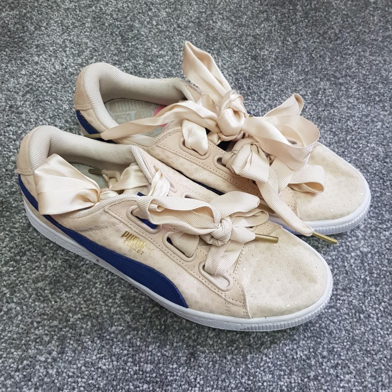 Women's Cream Trainers | Depop