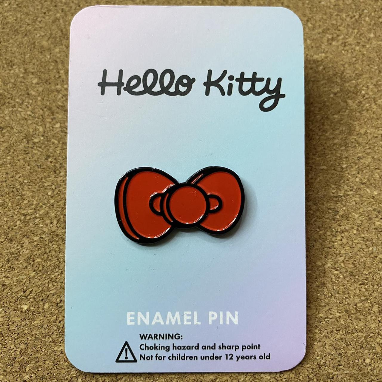 Punky Pin x Hello Kitty Hello Kitty’s red bow enamel... - Depop