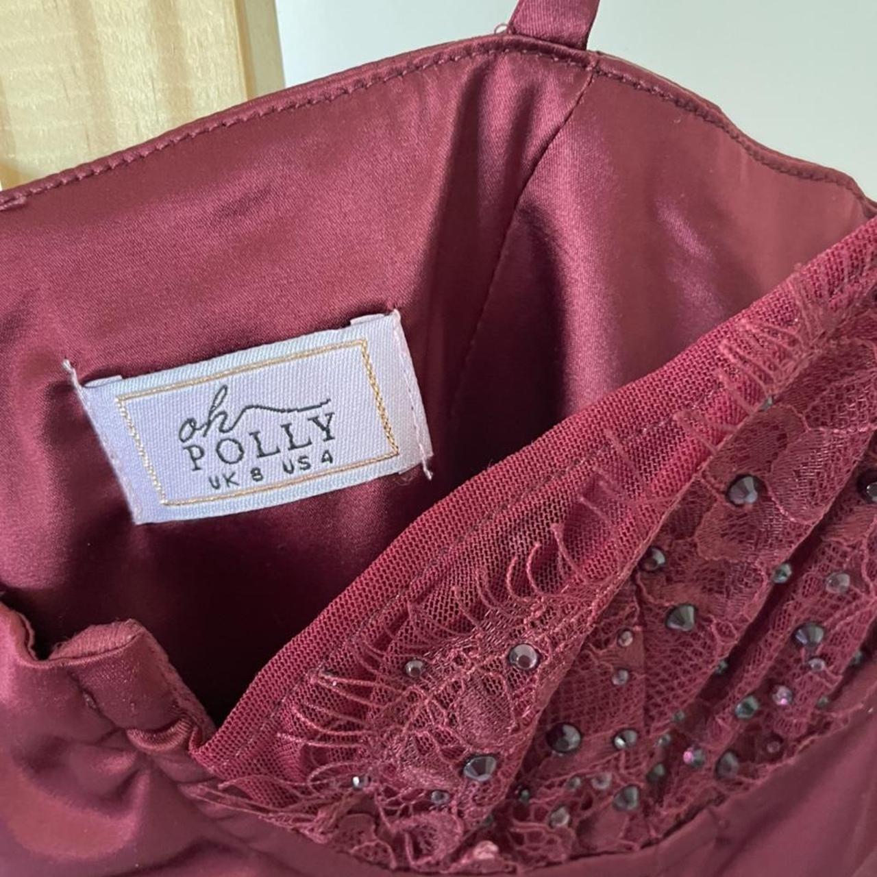 OH POLLY BODY SUIT - burgundy body suit - size 8 -... - Depop