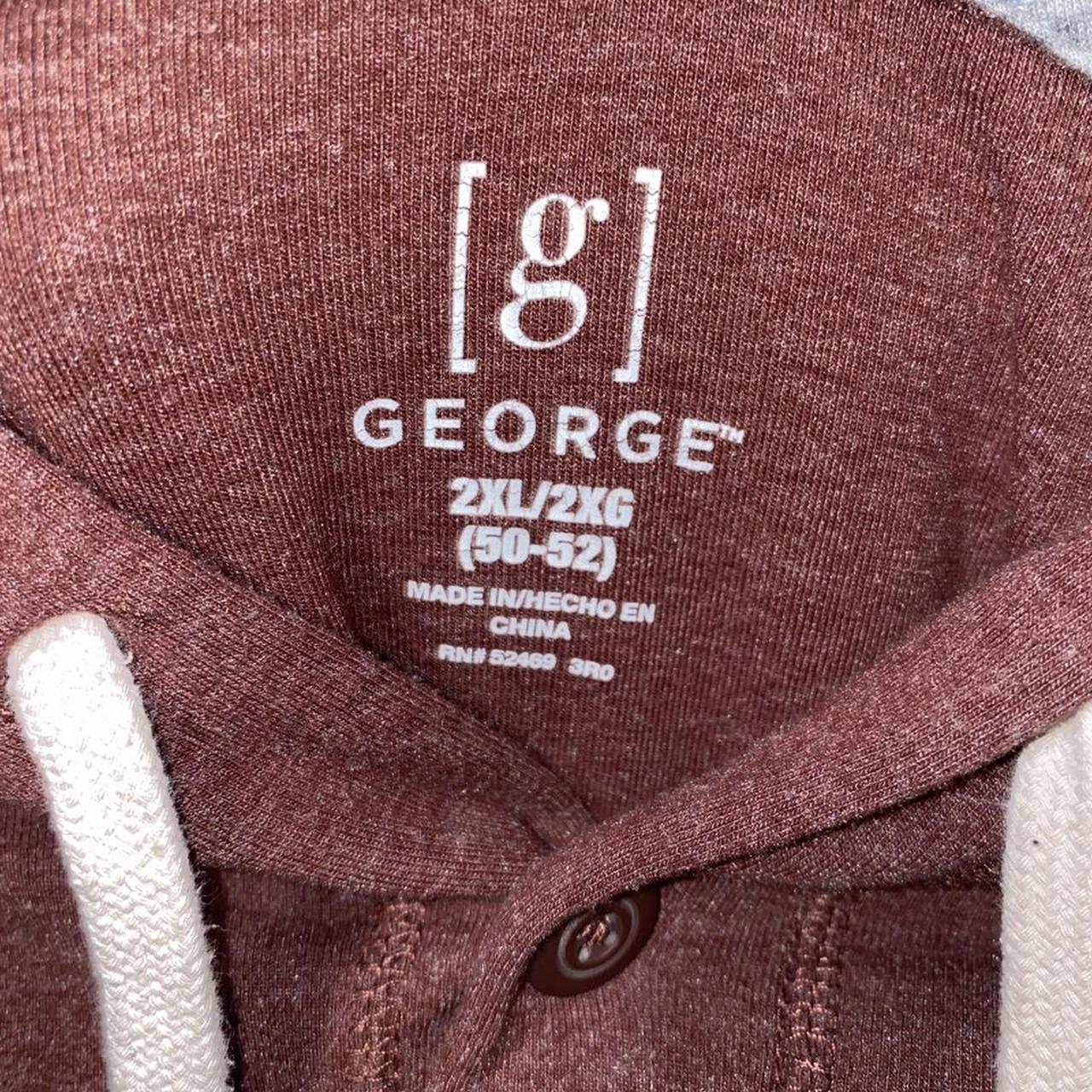 George Men's Burgundy Jacket | Depop