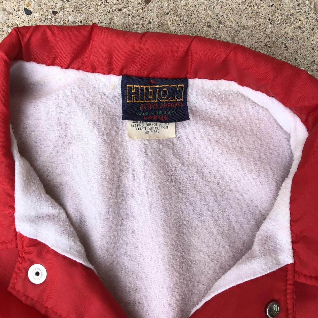 Vintage 80’s 90’s red Coaches jacket, Hilton Active... - Depop