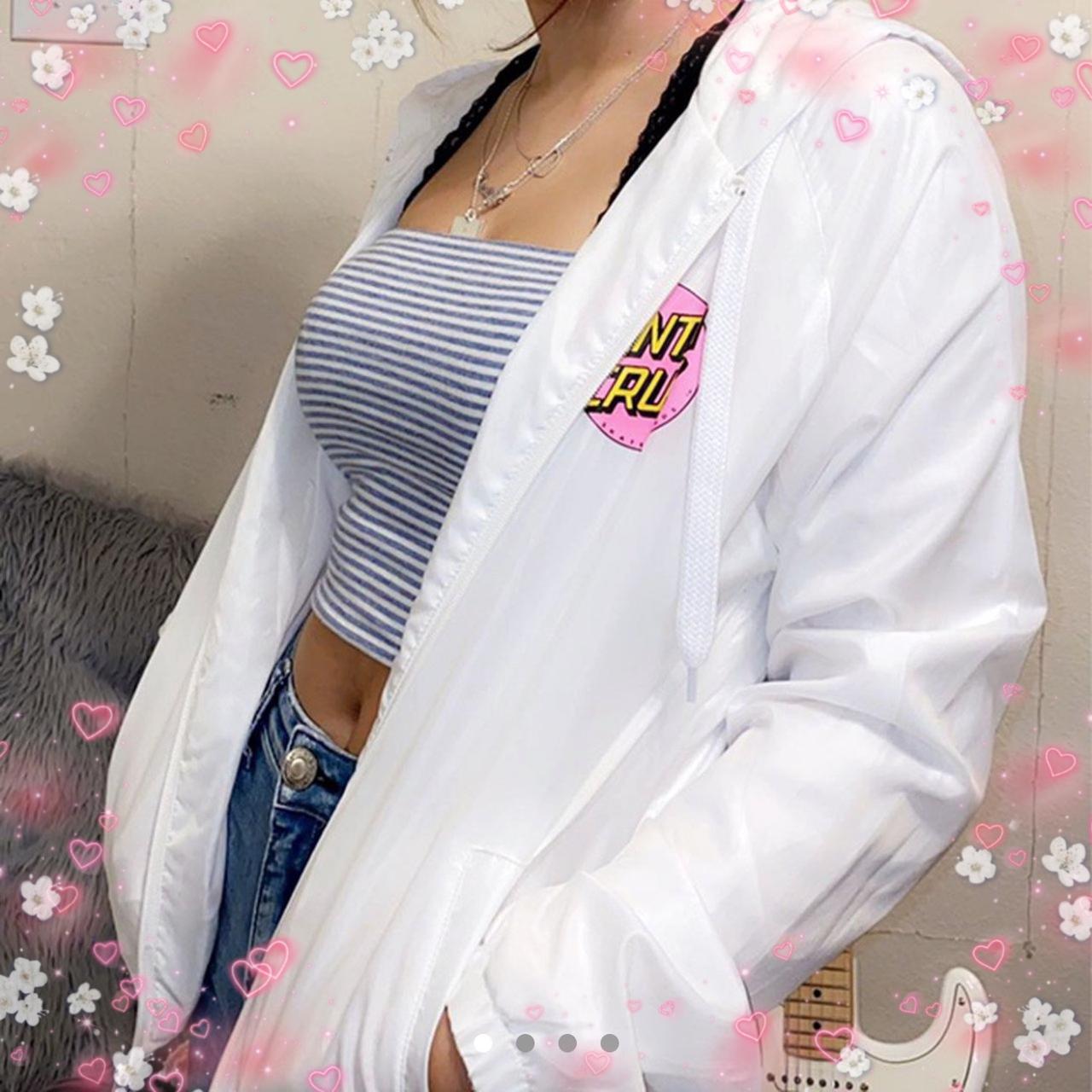 Santa Cruz wind breaker only worn once!!! this... - Depop