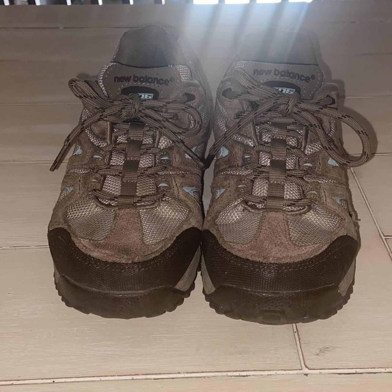 New balance 606 brown and baby blue absorb hiking... - Depop
