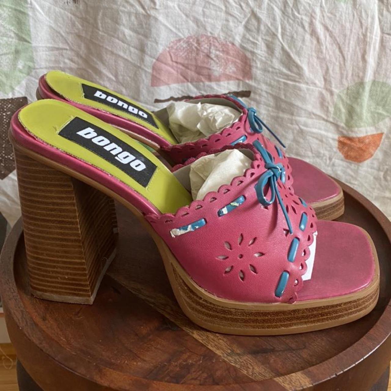 BONGO Women's Blue and Pink Courts | Depop