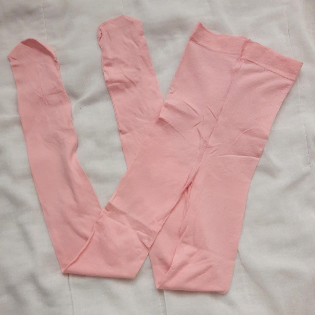 pink pantyhose one size fits all 💗 brand new in... - Depop