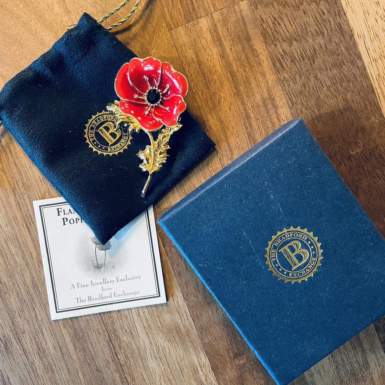 Bradford Exchange Flanders Field Poppy Brooch 18... - Depop
