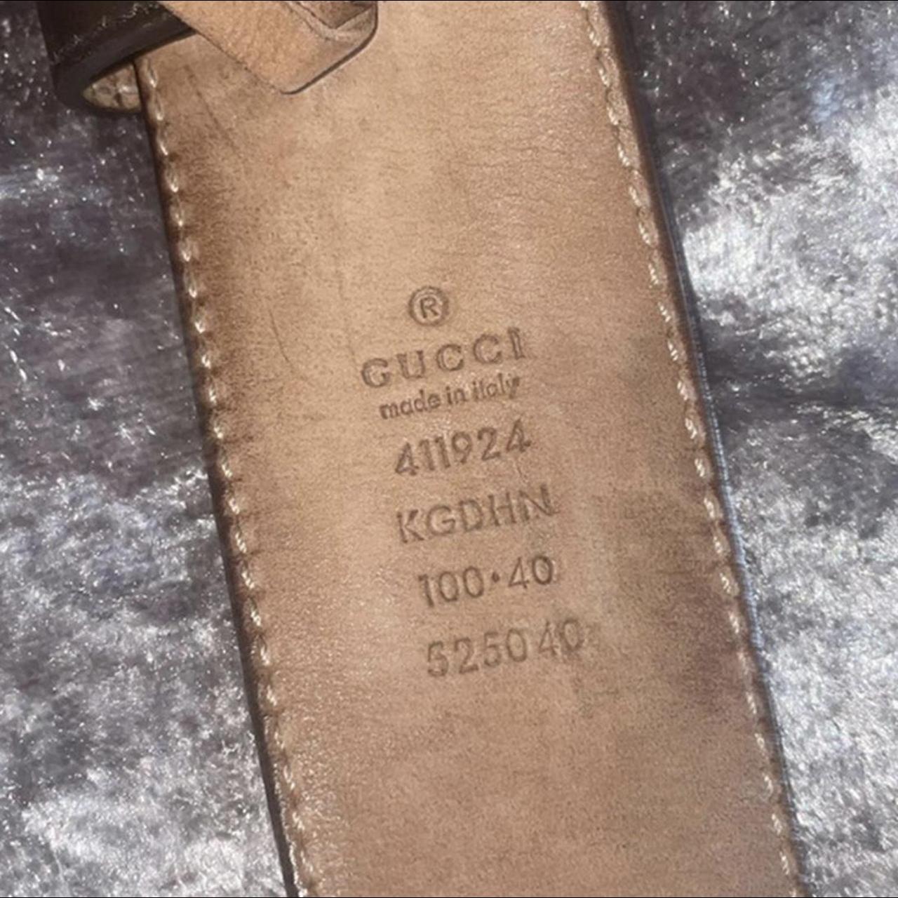 Gucci Men's Tan and Cream Belt | Depop