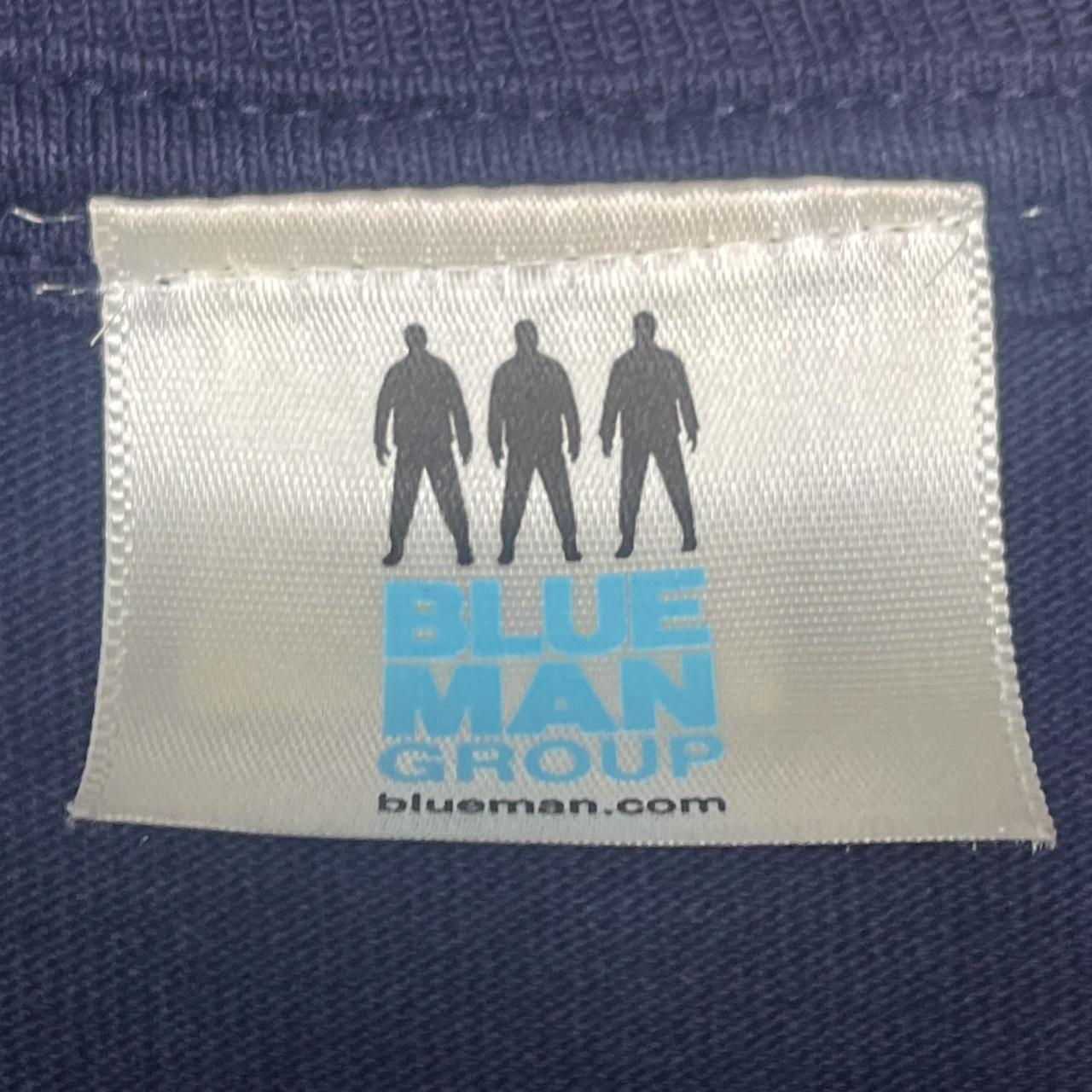 Vintage Blue Man Group band t-shirt 🗣🥏 Shirt is in... - Depop