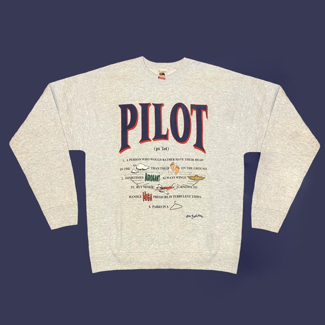 90’s Vintage Pilot poem sweatshirt 🛩 Sweatshirt is... - Depop