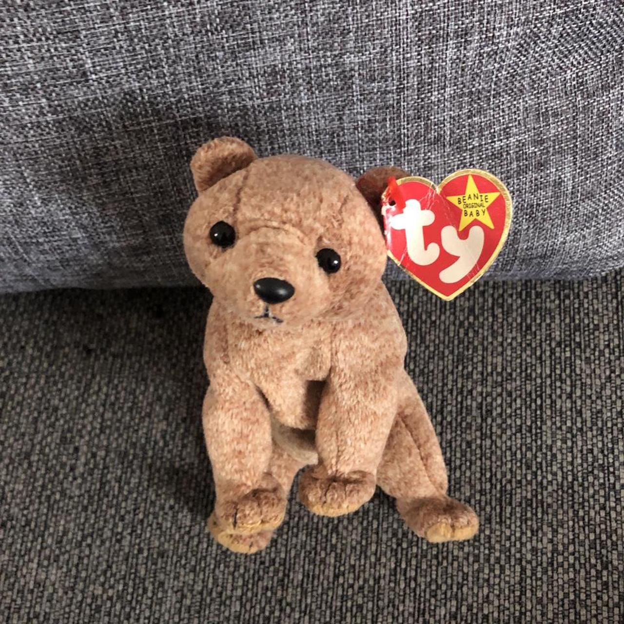 Ty Beanie Original Baby Pecan the bear rare retired... - Depop