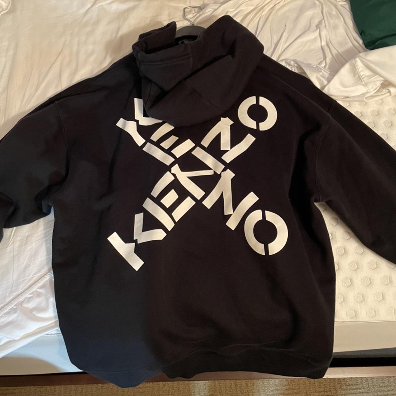 KENZO Sport 'Triple X' hoodie sweatshirt. Barely... - Depop