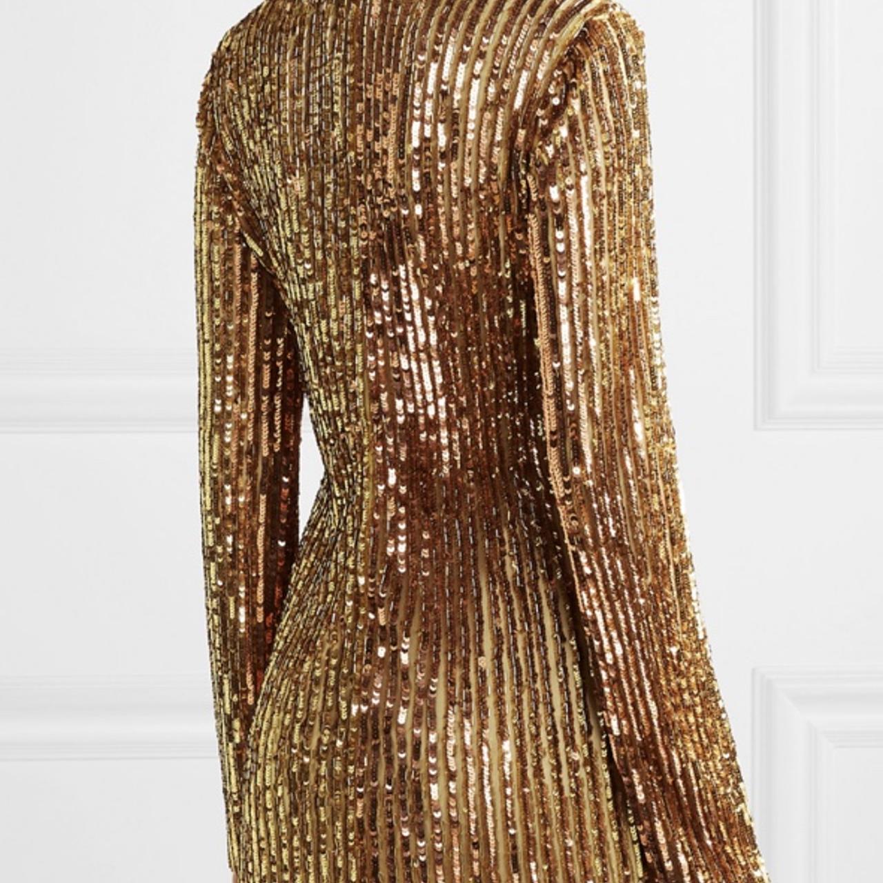 ATTICO gold sequins dress Brand new session Size 8... - Depop ATTICO gold sequins dress Brand new session Size 8... - Depop