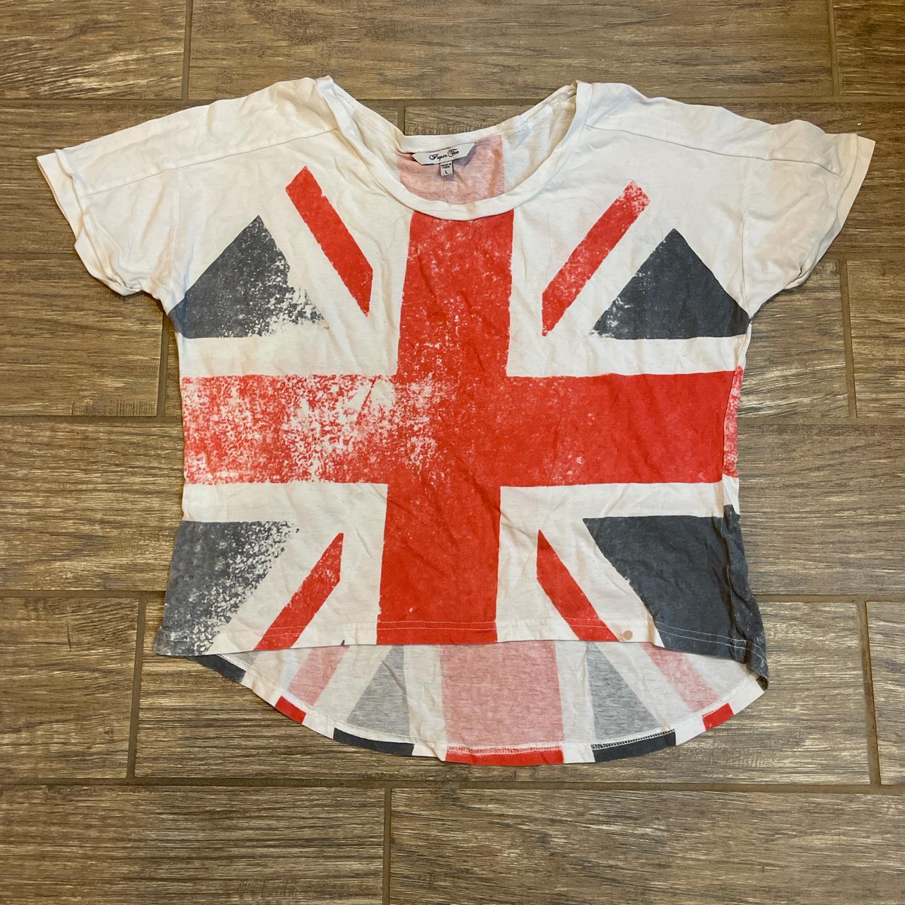 Flag Of the United Kingdom croptop SIZE LARGE... - Depop