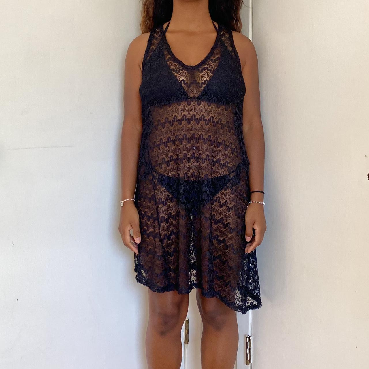 Womens Black Cover Ups Depop