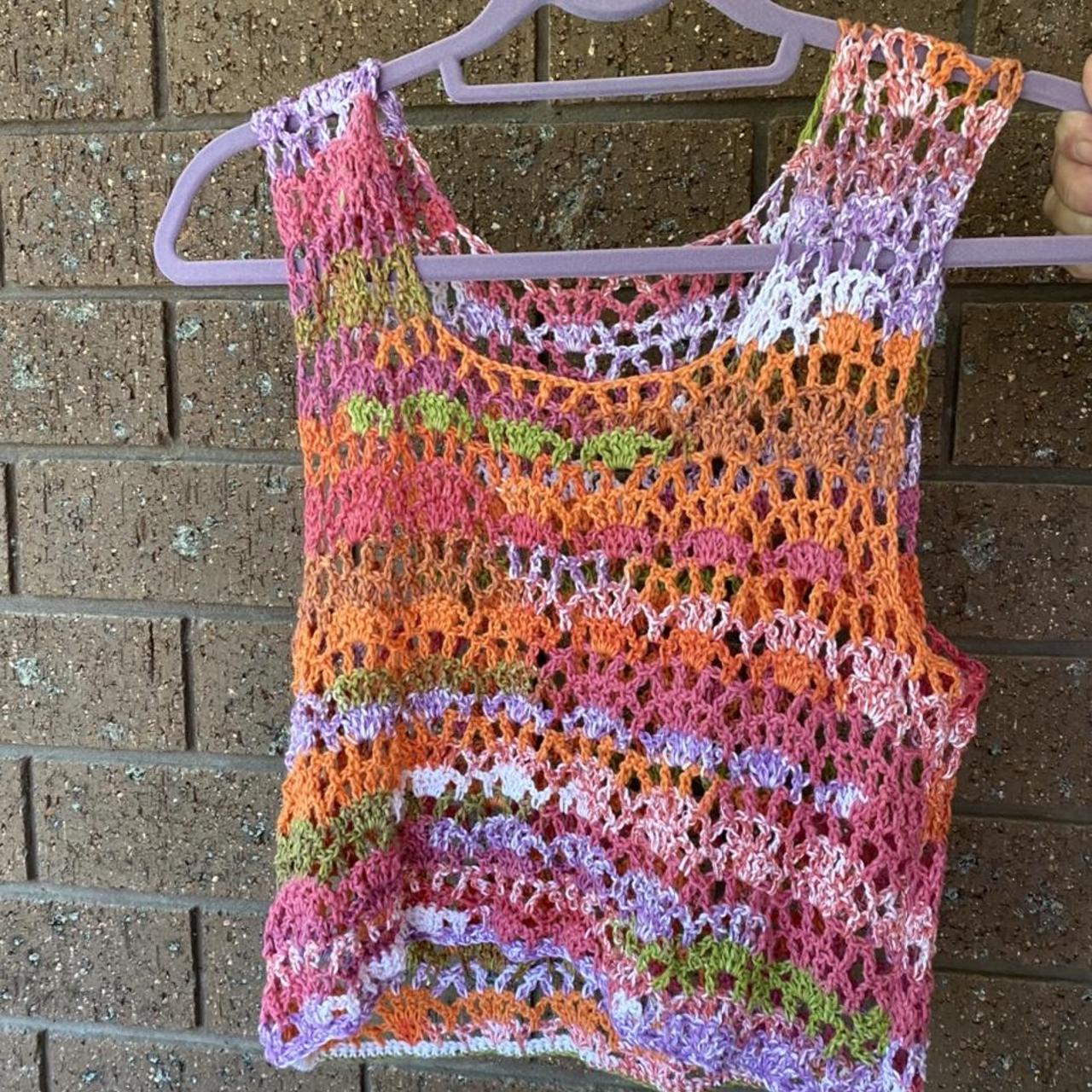 Newly made Crochet top, will fit any size depending... - Depop
