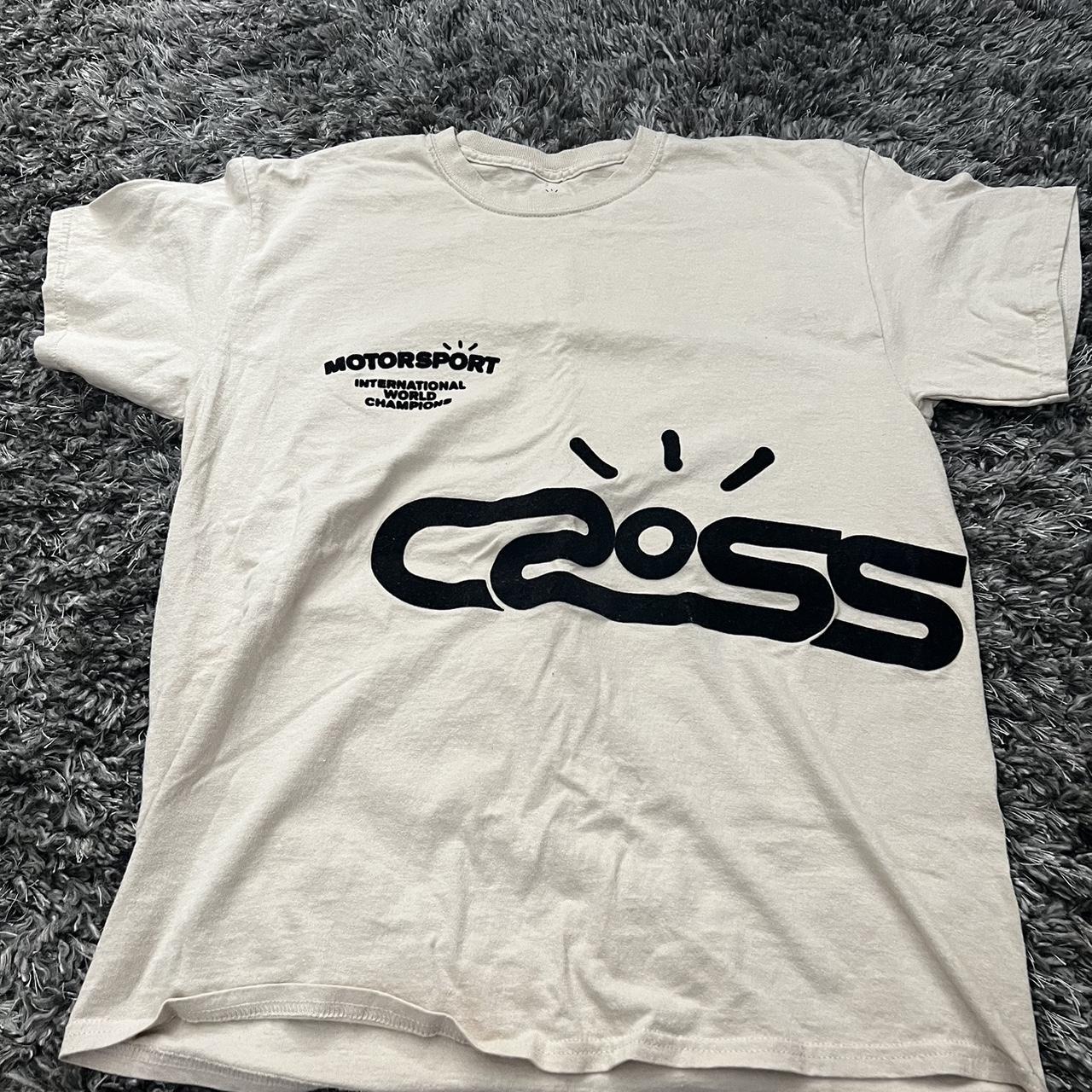 Travis Scott Men's Tan and Black Shirt | Depop