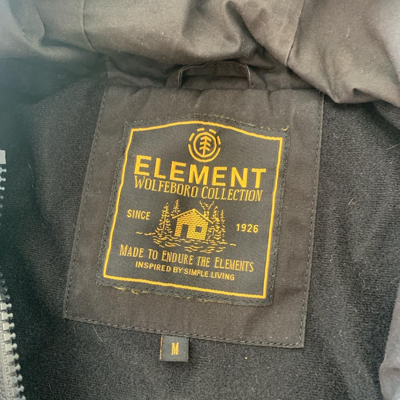 Black Element Jacket Waterproof Branding very... - Depop